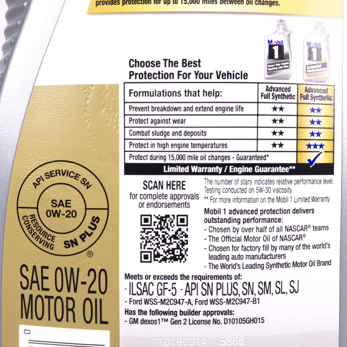 Mobil 1 Extended Performance EP 0W-20 全合成機油 SN PLUS-機油倉庫商務平台